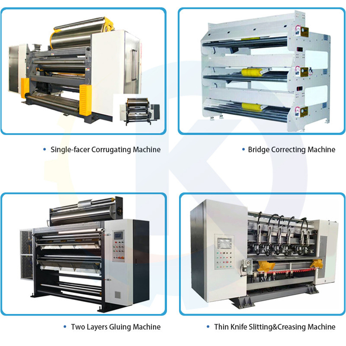 High Speed Five Layers Corrugated Line To Making Corrugated Cardboard ...