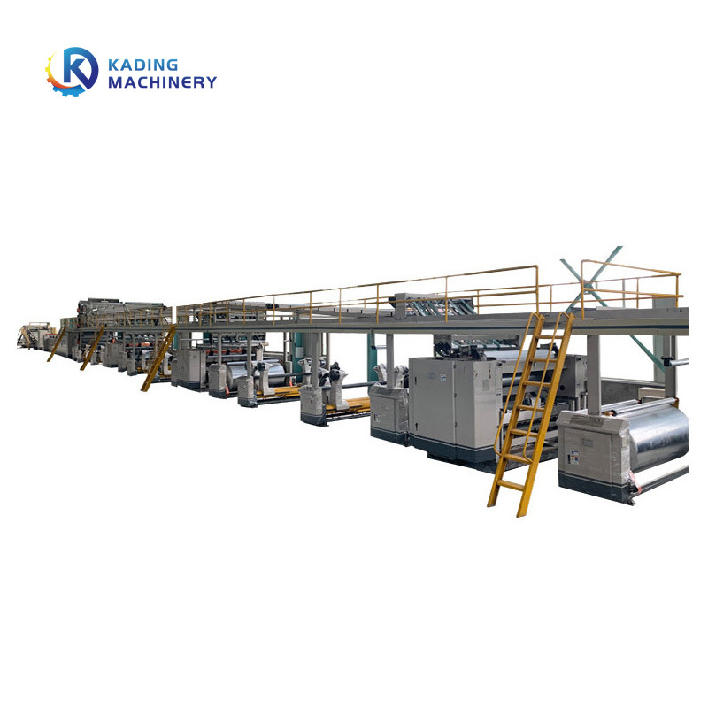 3 / 5 / 7 Layers Corrugation Line With Heating System And Produce Paper ...