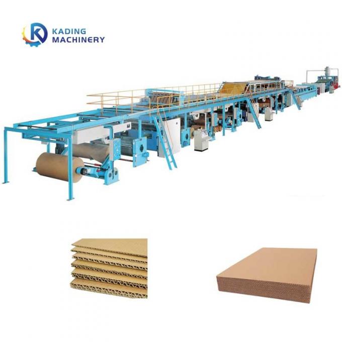 High Speed Five Layers Corrugated Line To Making Corrugated Cardboard ...